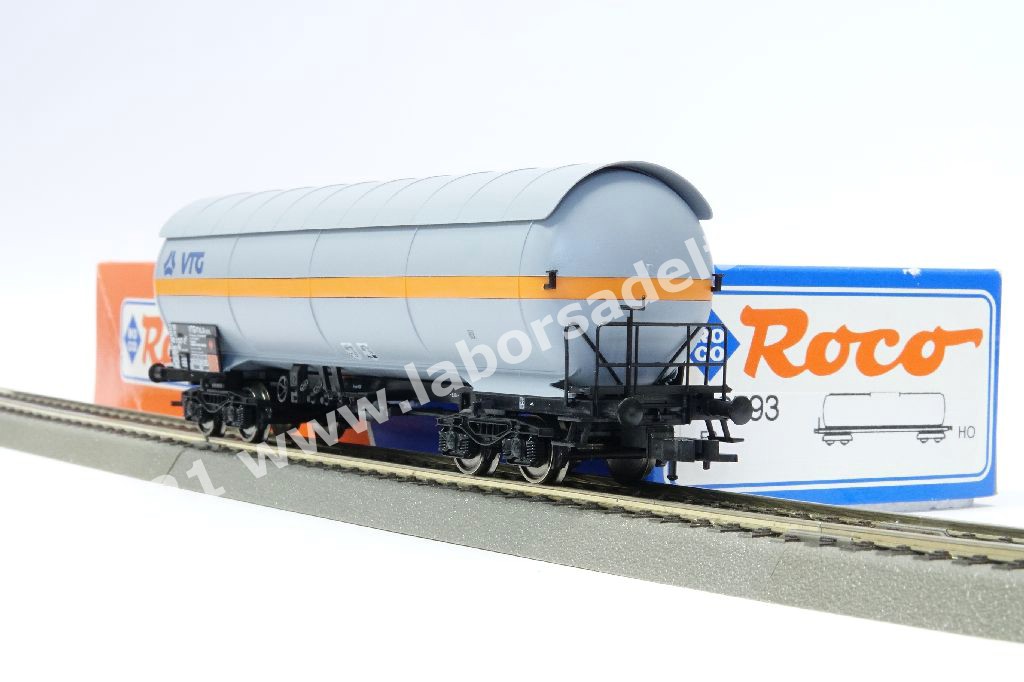 Roco - 46793 Cisterna a carrelli FS per trasporto gas della VTG Italia