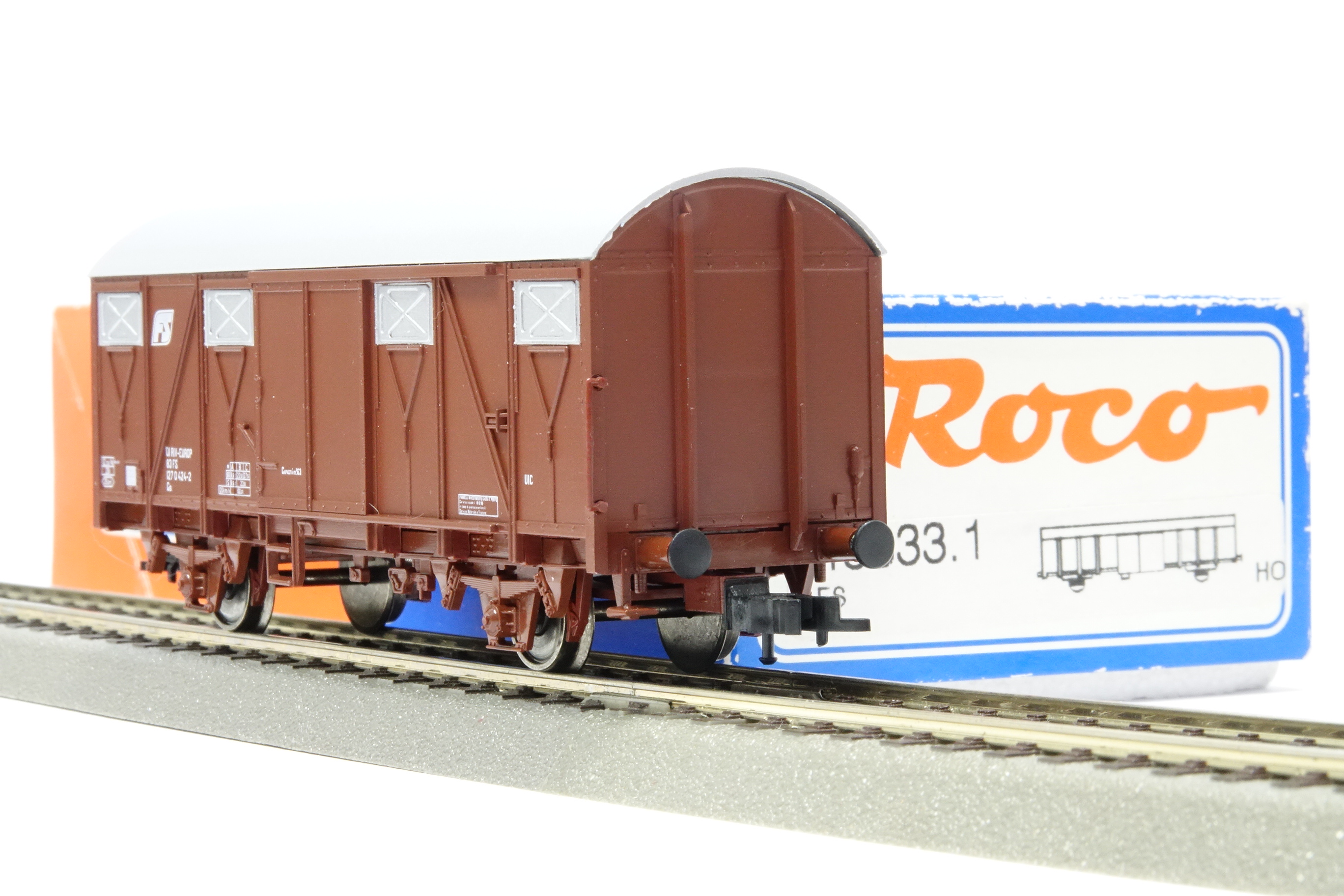 Roco - 46833.1 Carro merci tipo Gs Unificato Europeo delle FS, ep. IV/V